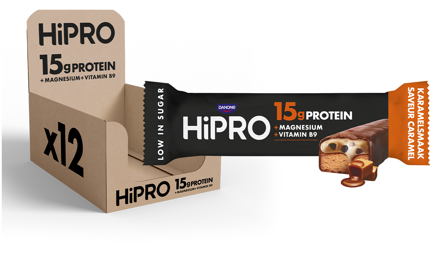 HiPRO Caramel - Protein Bar - Bestel hier! – HiPRO Belgium
